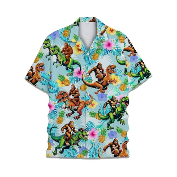 CONZONE Men's Buttons Down Shirts Short Sleeve Shirts For Men Trendy ...