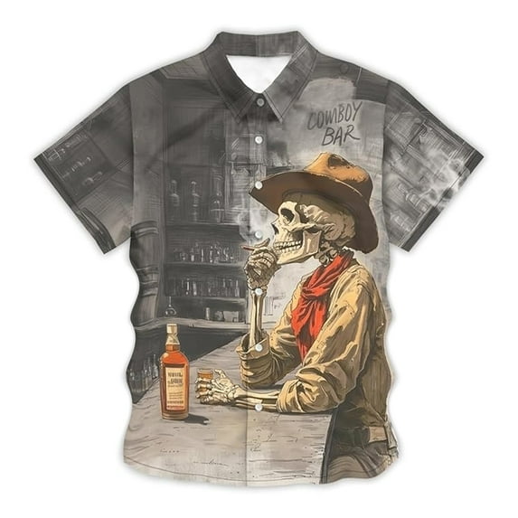 CONZONE Men's Buttons Down Shirts Short Sleeve Shirts For Men Trendy ...