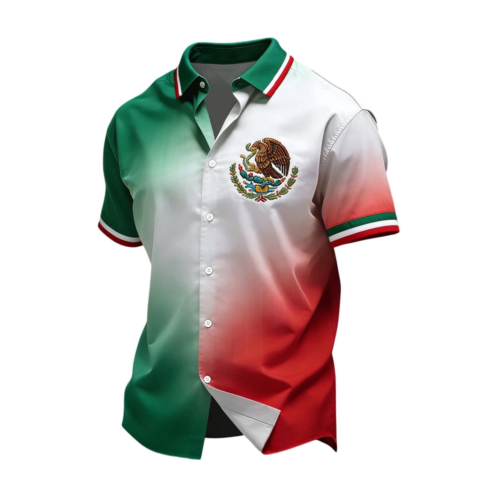 CONZONE Men's Cinco De Mayo Shirts Short Sleeve Buttons Down Mexican ...