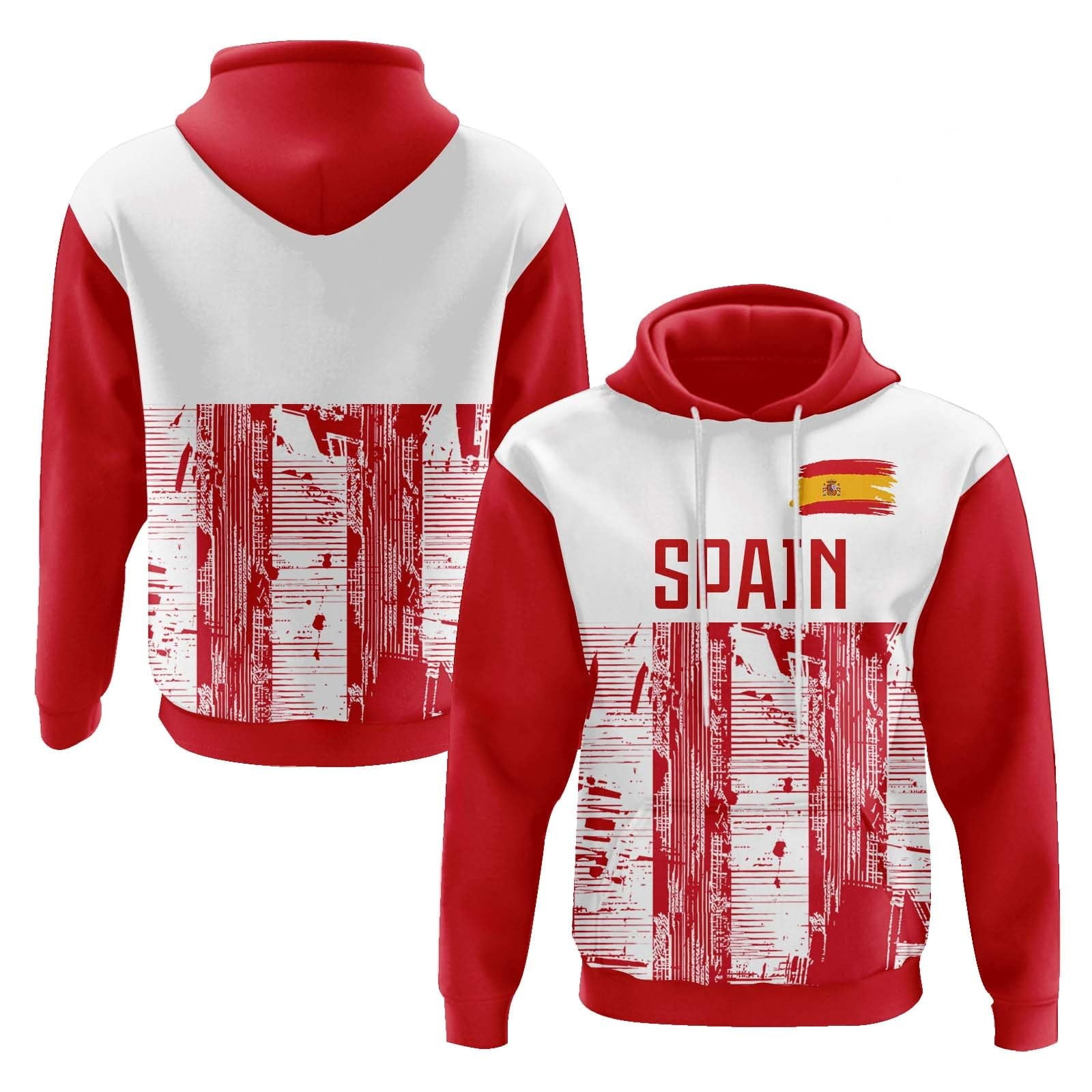 CONZONE Men's Fleece Hoodies Usa Flag Star Graphic Hoodie For Men Long ...