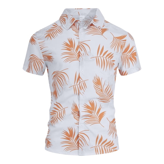 CONZONE Men's Hawaii Beach Shirts Shorts Outfits Short Sleeve Shirts ...
