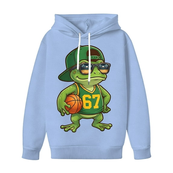 CONZONE Men's Hoodies Letter Graphic Hoodie For Men Long Sleeve ...