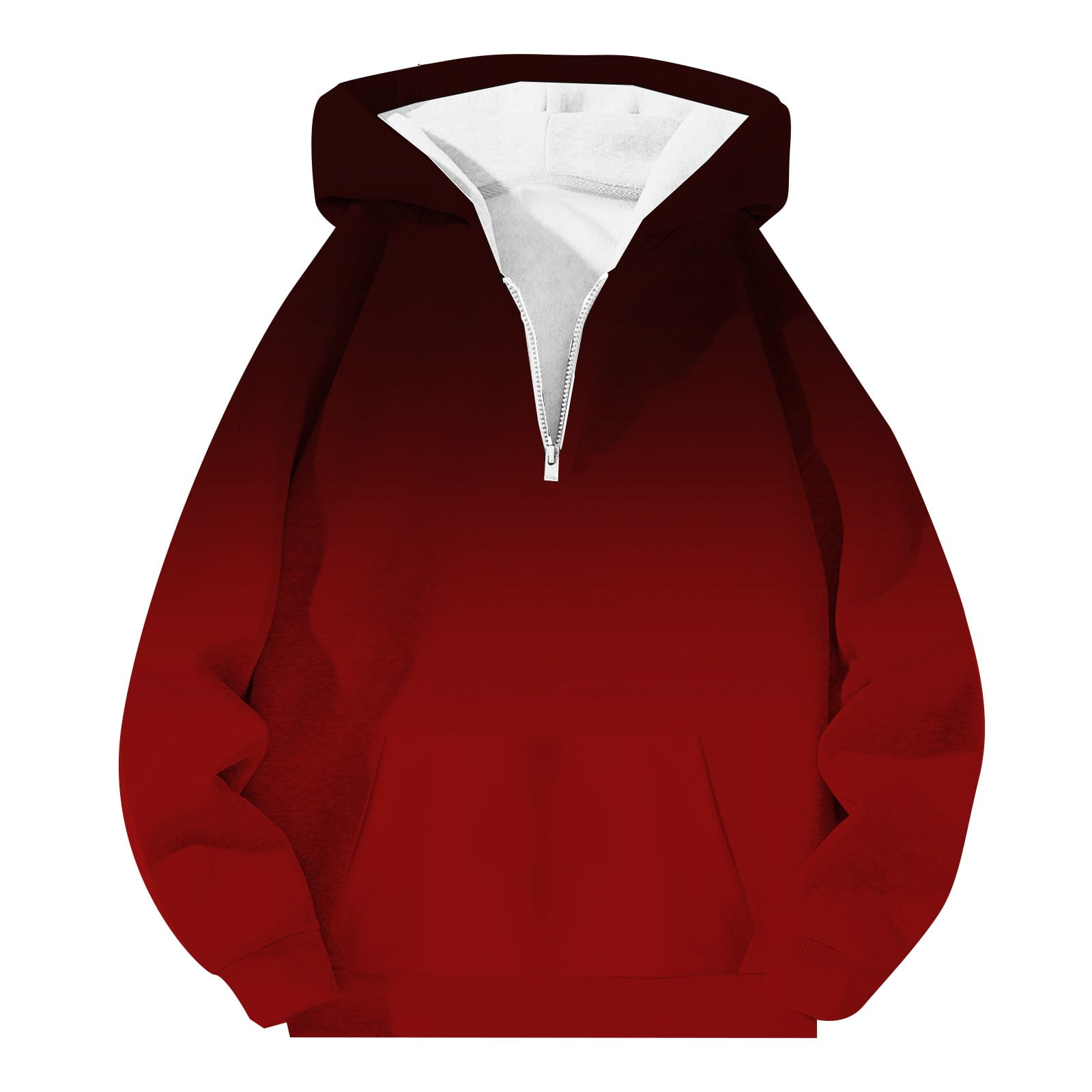 CONZONE Men's Hoodies Gradient Color Hoodie for Men Long Sleeve ...