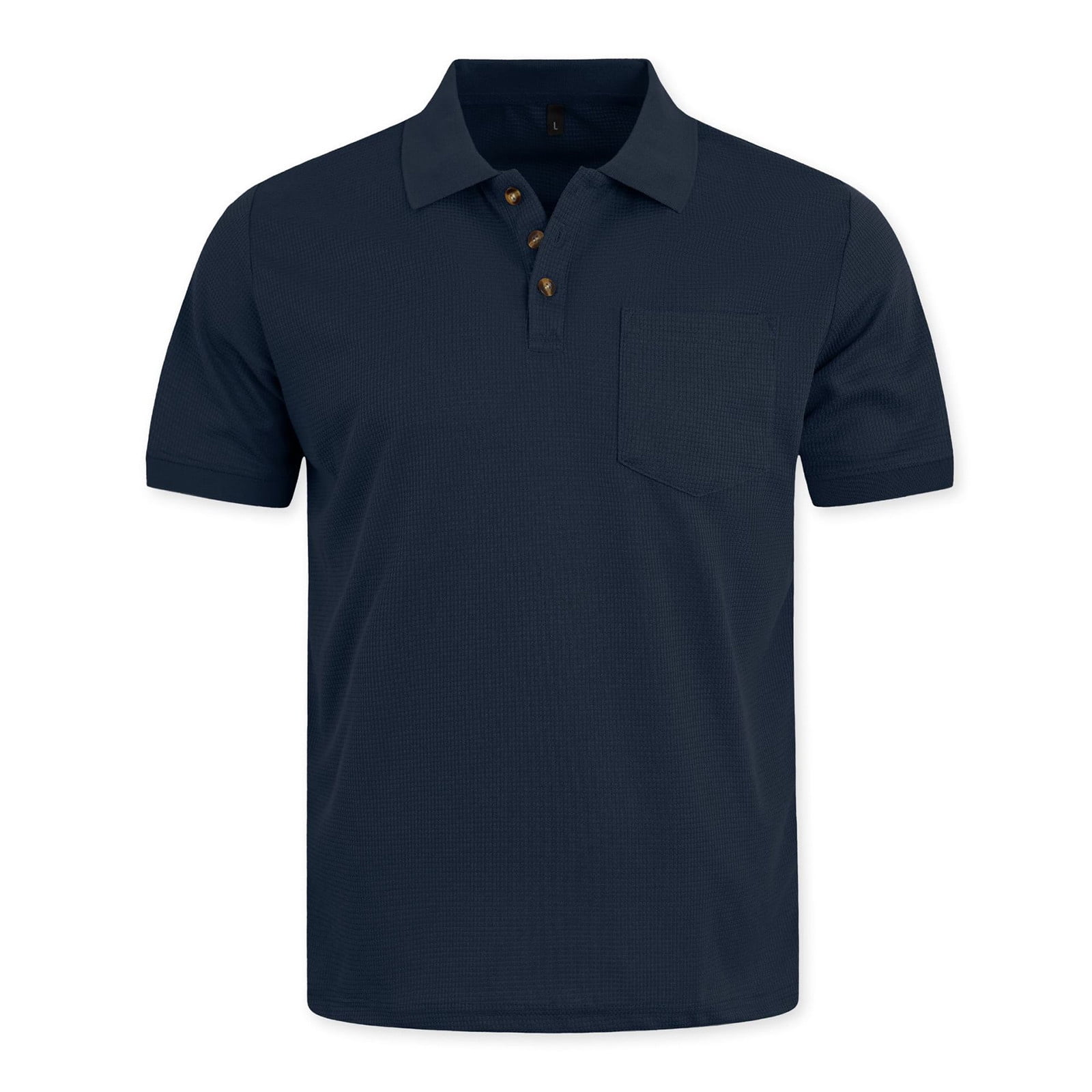 CONZONE Men's Polo Shirts Short Sleeve Buttons T Shirts For Men Lapel ...