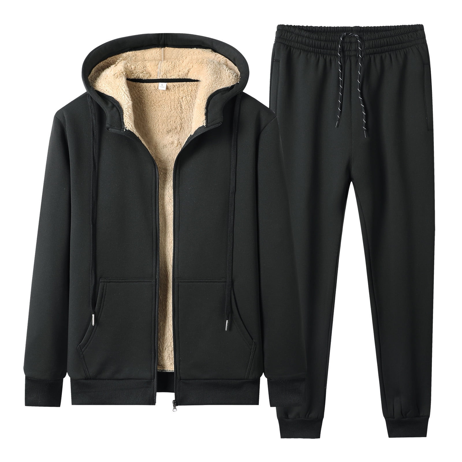 CONZONE Men's Sweatsuit 2 Piece Sets Casual Men's Jogging Tracksuit Set ...