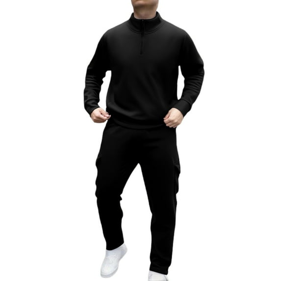 CONZONE Men's Sweatsuit 2 Piece Sets Casual Men's Jogging Tracksuit Set ...