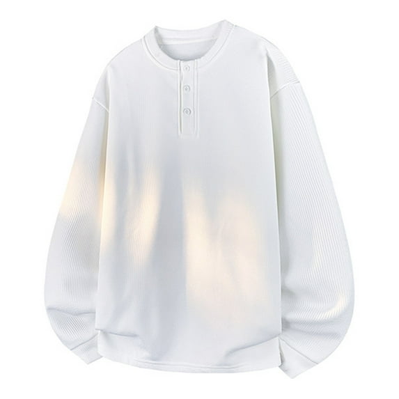 CONZONE Men's T-Shirts Long Sleeve T Shirts for Men Casual Crew Neck ...