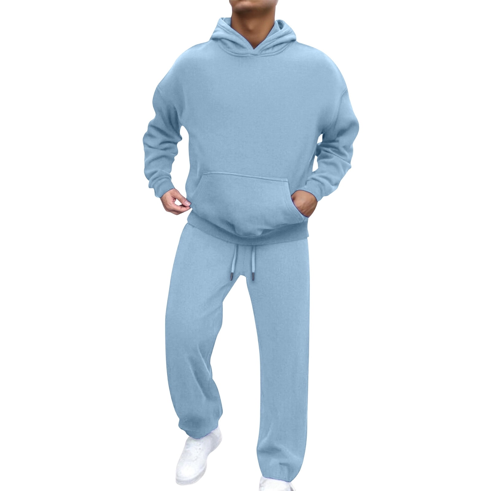 CONZONE Mens Tracksuit Sets Casual 2 Peice Sweatsuit Set for Men Solid ...