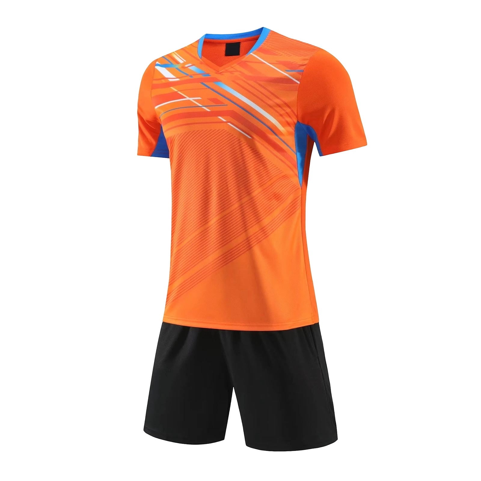 CONZONE Mens 2 Peice Soccer Outfits Graphic Short Sleeve Workout Tshirt ...