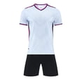 CONZONE Mens 2 Peice Soccer Outfits Graphic Short Sleeve Workout Tshirt ...