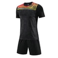 CONZONE Mens 2 Peice Soccer Outfits Graphic Short Sleeve Workout Tshirt ...