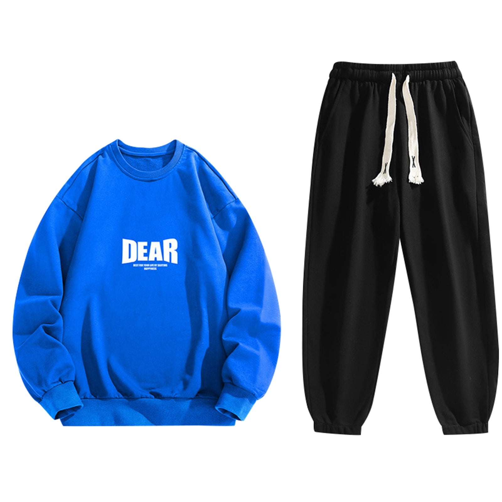 CONZONE Mens 2 Piece Sweatsuits Casual Men's Jogging Tracksuit Set ...
