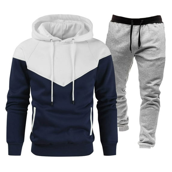 CONZONE Mens 2 Piece Sweatsuits Casual Men's Jogging Tracksuit Set ...