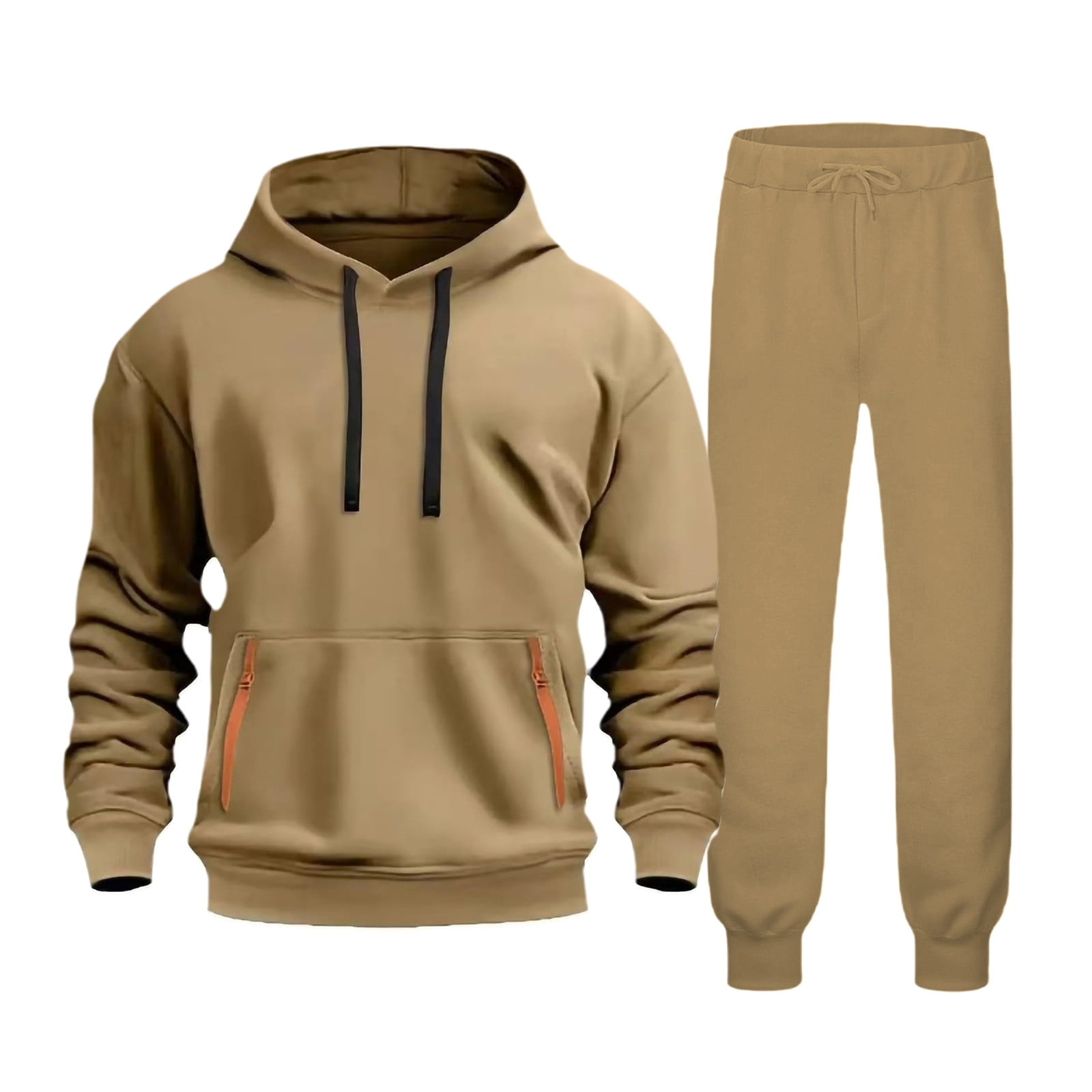 CONZONE Mens 2 Piece Sweatsuits Casual Men's Jogging Tracksuit Set ...