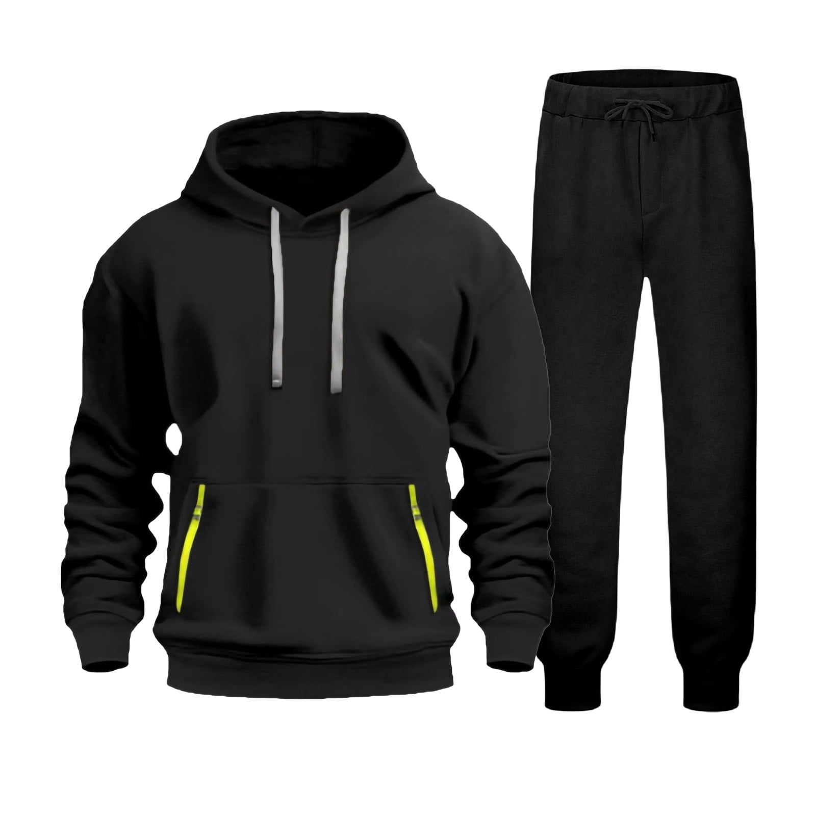 CONZONE Mens 2 Piece Sweatsuits Casual Men's Jogging Tracksuit Set ...