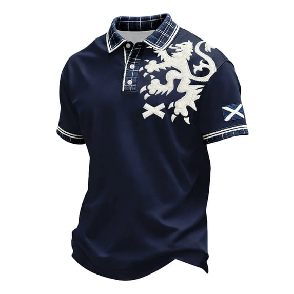 CONZONE Mens British Soccer Polo Shirts Short Sleeve National Football ...