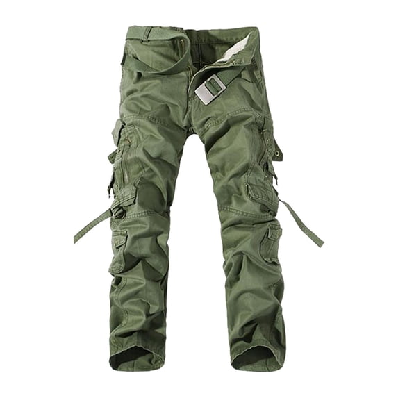 CONZONE Mens Cargo Pants Casual Solid Color Buttons Cargo Shorts for ...