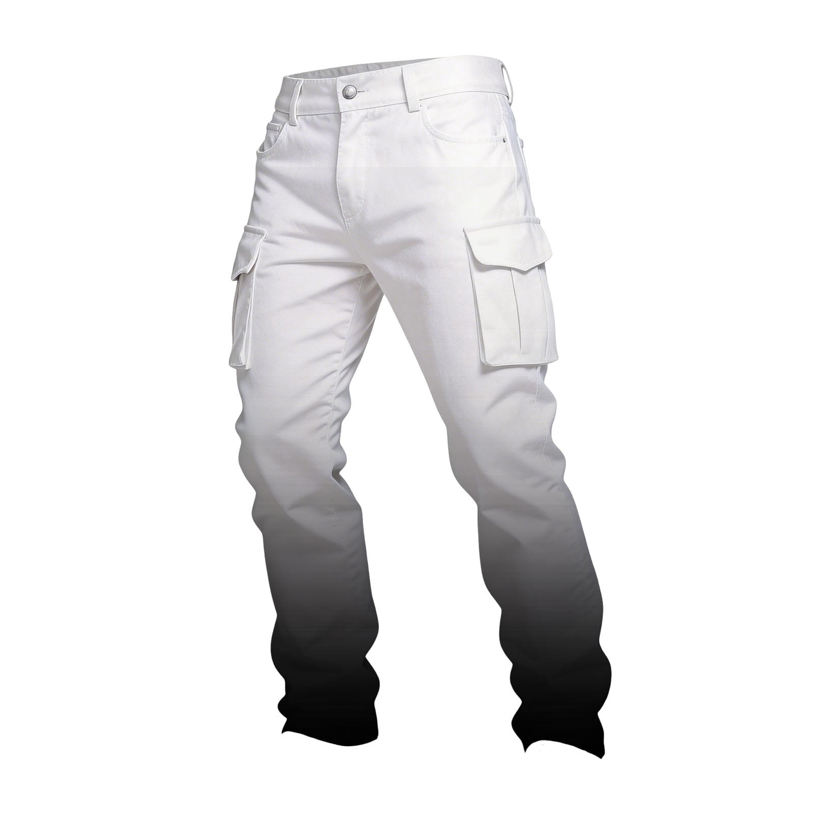 CONZONE Mens Cargo Pants Gradient Color Straight Leg Cargo Pants for ...