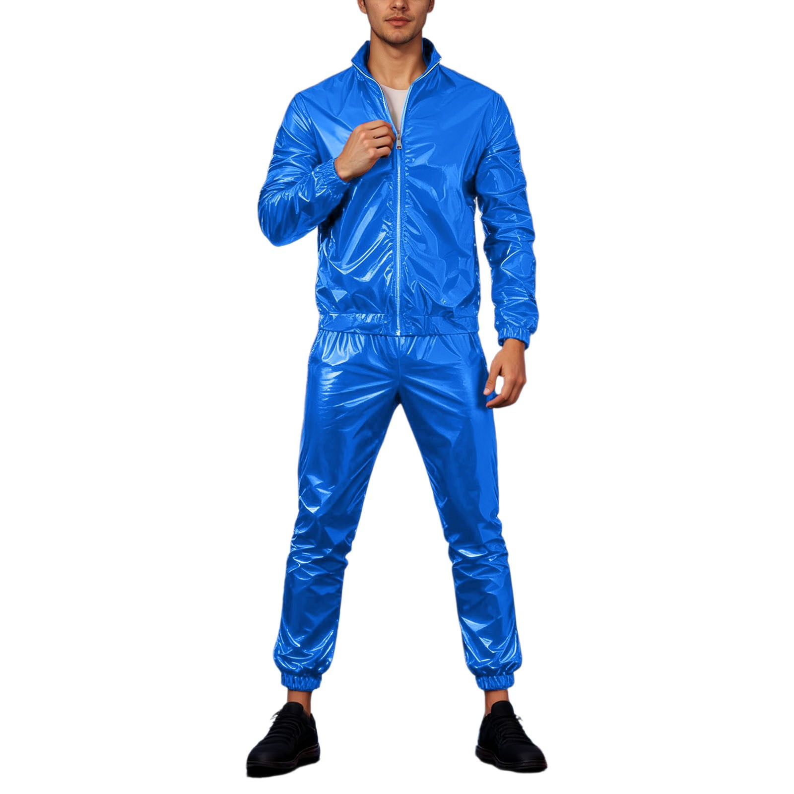 CONZONE Mens Carnival Tracksuit 2 Peice Stage Performance Set for Men ...