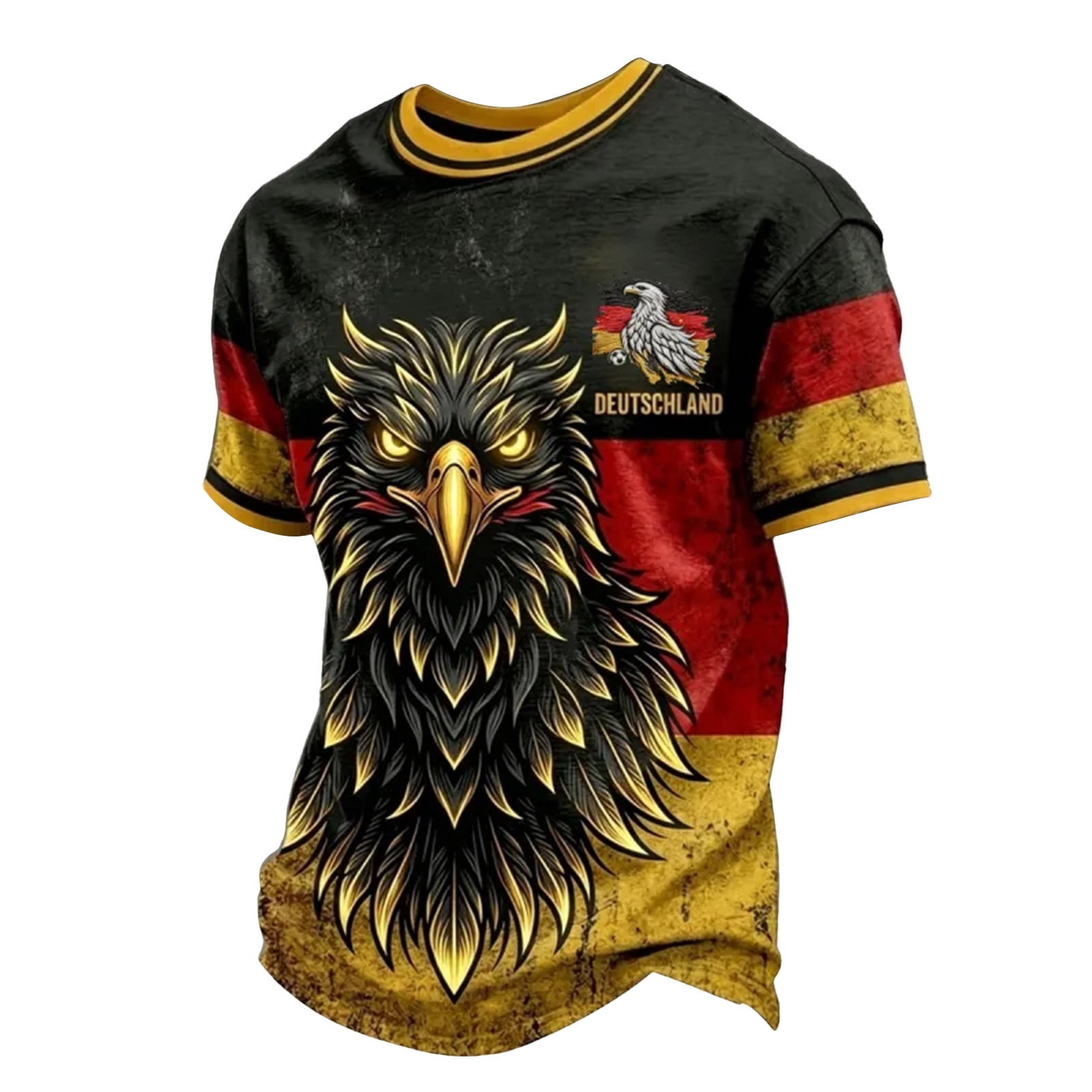 CONZONE Mens German Soccer T-Shirts Short Sleeve International Football ...