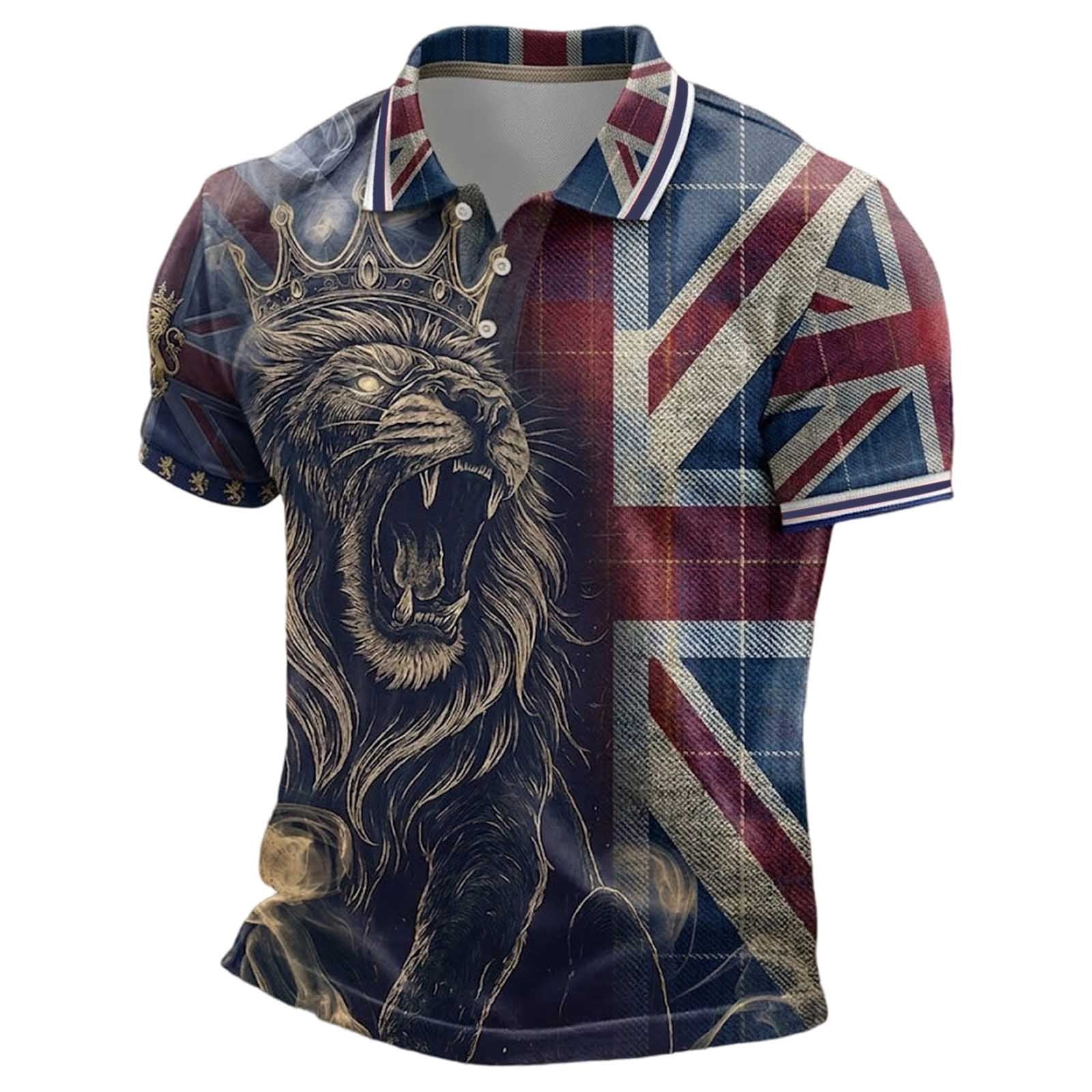 CONZONE Mens Polo Shirt Short Sleeve Casual Polo Shirts For Men ...