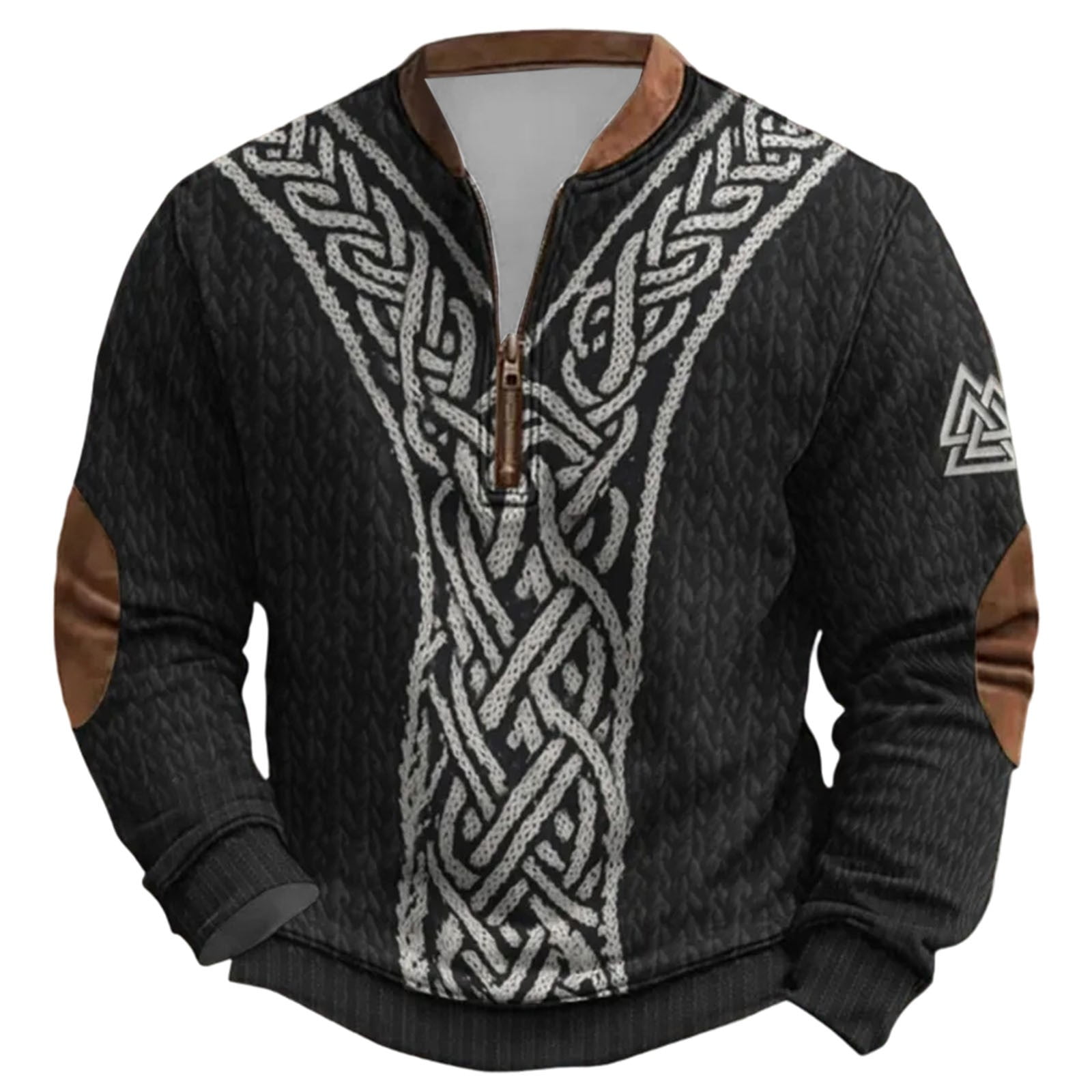 CONZONE Mens Pullover Fleece Sweatshirts Long Sleeve Sweatshirt for Men ...