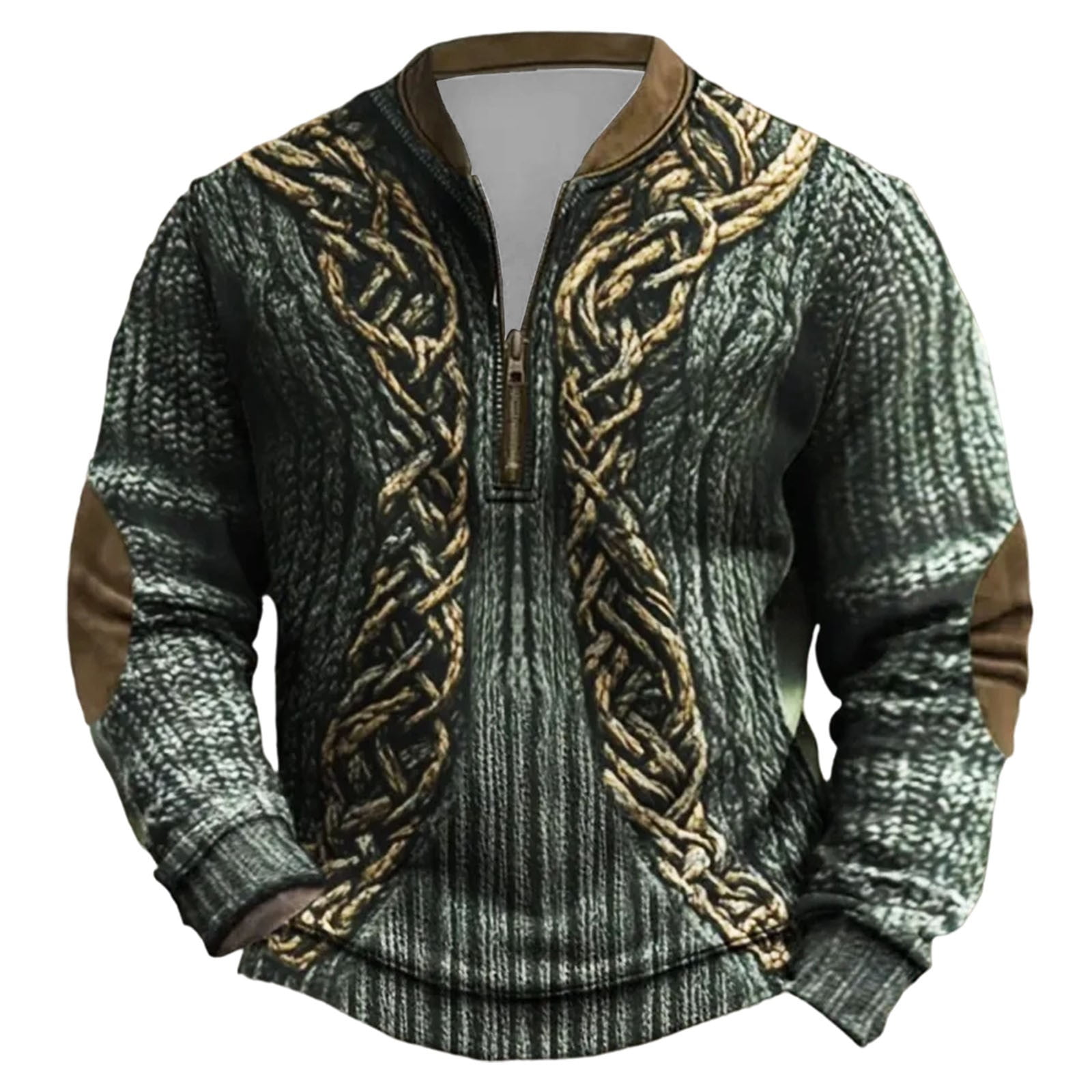 CONZONE Mens Pullover Fleece Sweatshirts Long Sleeve Sweatshirt for Men ...