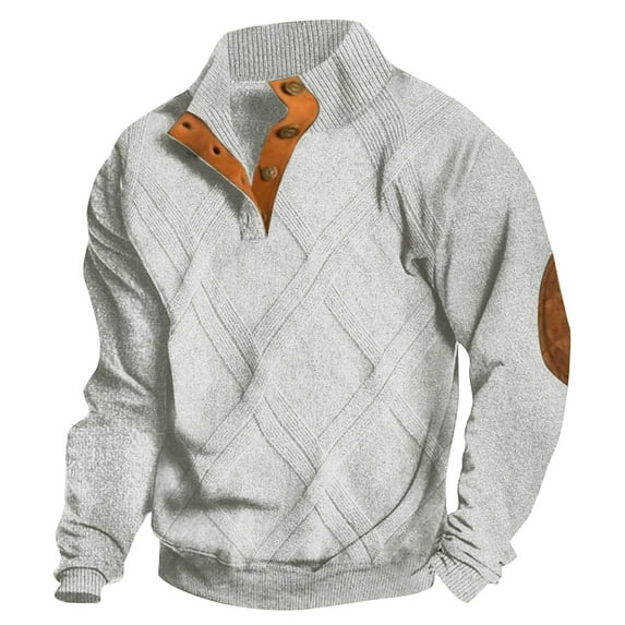 CONZONE Mens Pullover Sweatshirts Long Sleeve Sweatshirt for Men Trendy ...