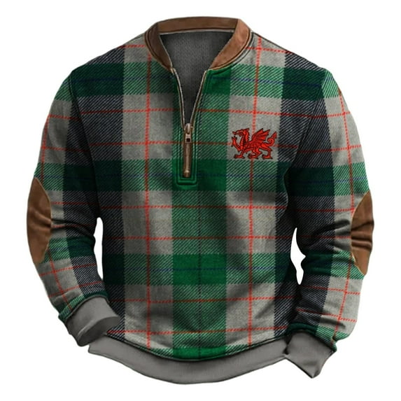 CONZONE Mens Pullover Sweatshirts Long Sleeve Sweatshirt for Men Trendy ...