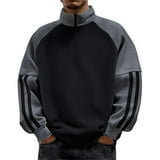 CONZONE Mens Pullover Sweatshirts Long Sleeve Sweatshirt for Men Trendy ...