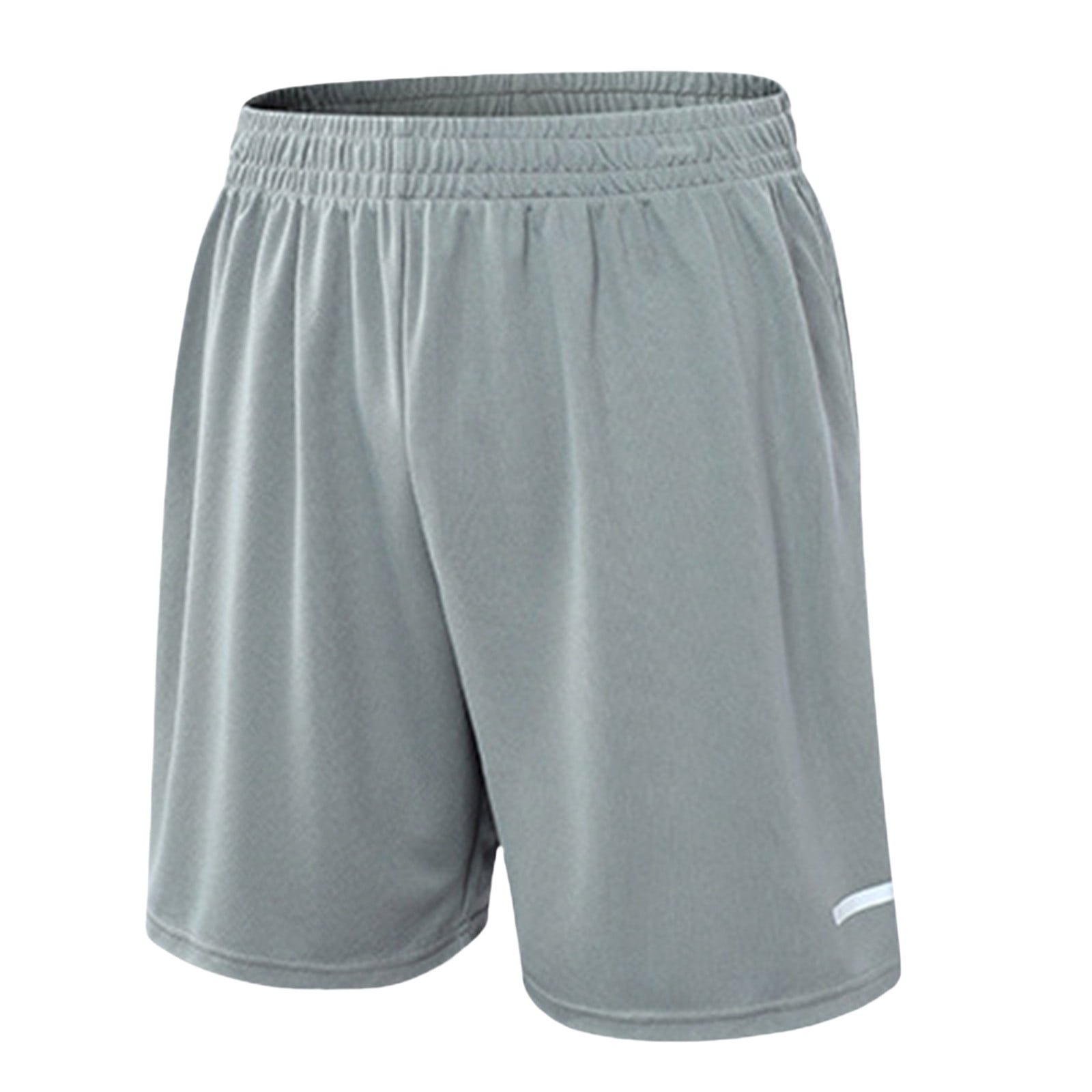 CONZONE Mens Sports Shorts Elastic Waist Athletic Shorts for Men Solid ...