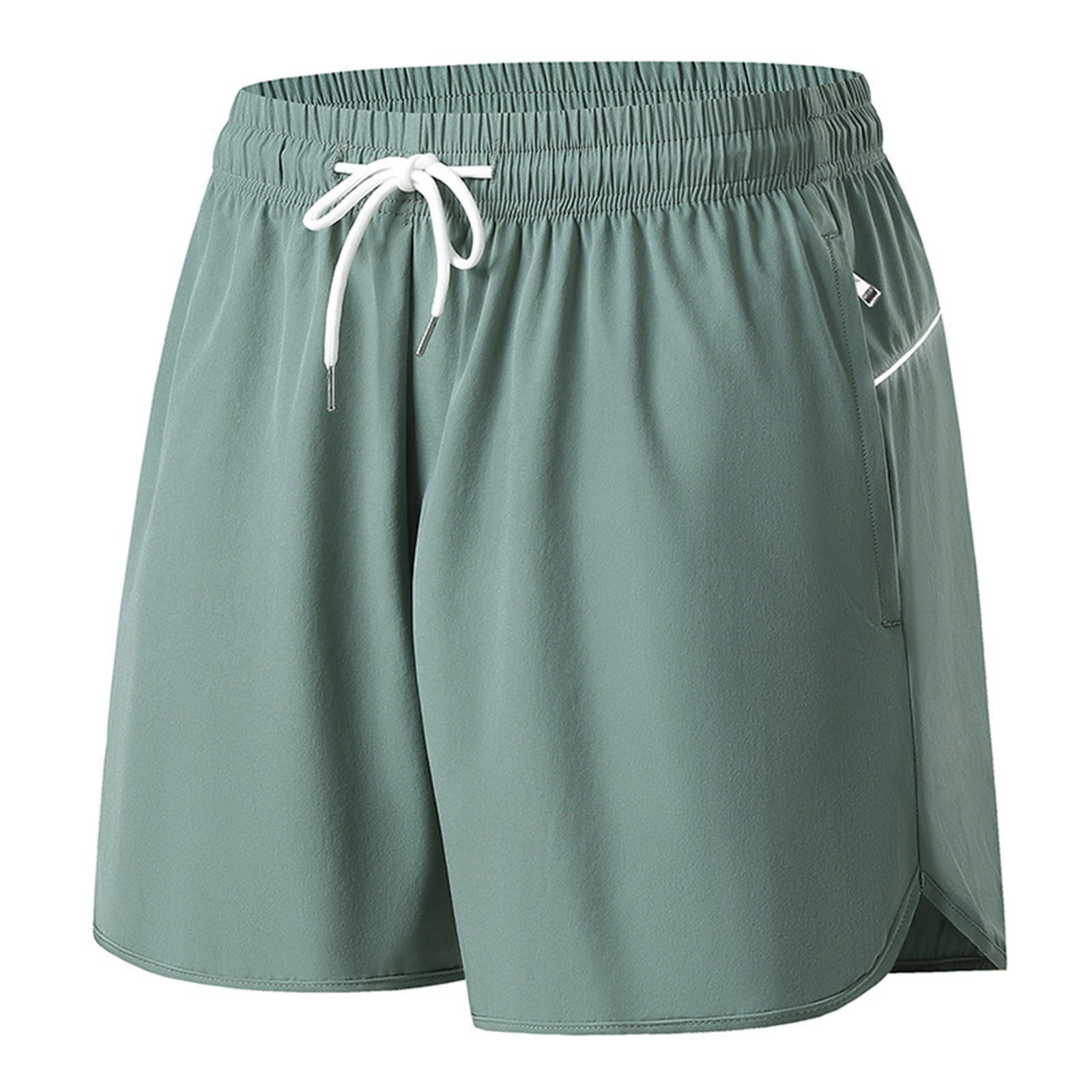 CONZONE Mens Sports Shorts Elastic Waist Drawstring Athletic Shorts for ...