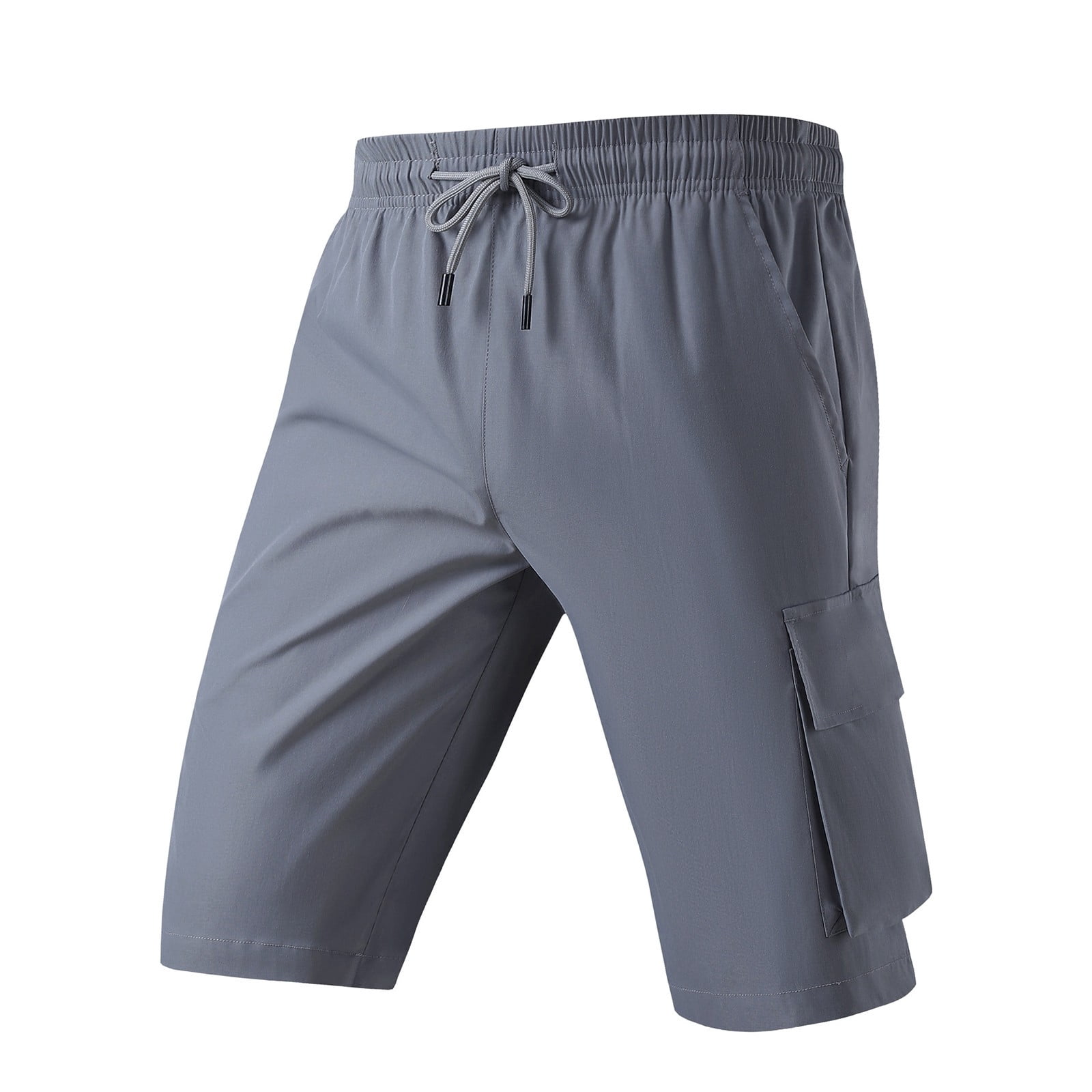 CONZONE Mens Sports Shorts Elastic Waist Drawstring Athletic Shorts for ...