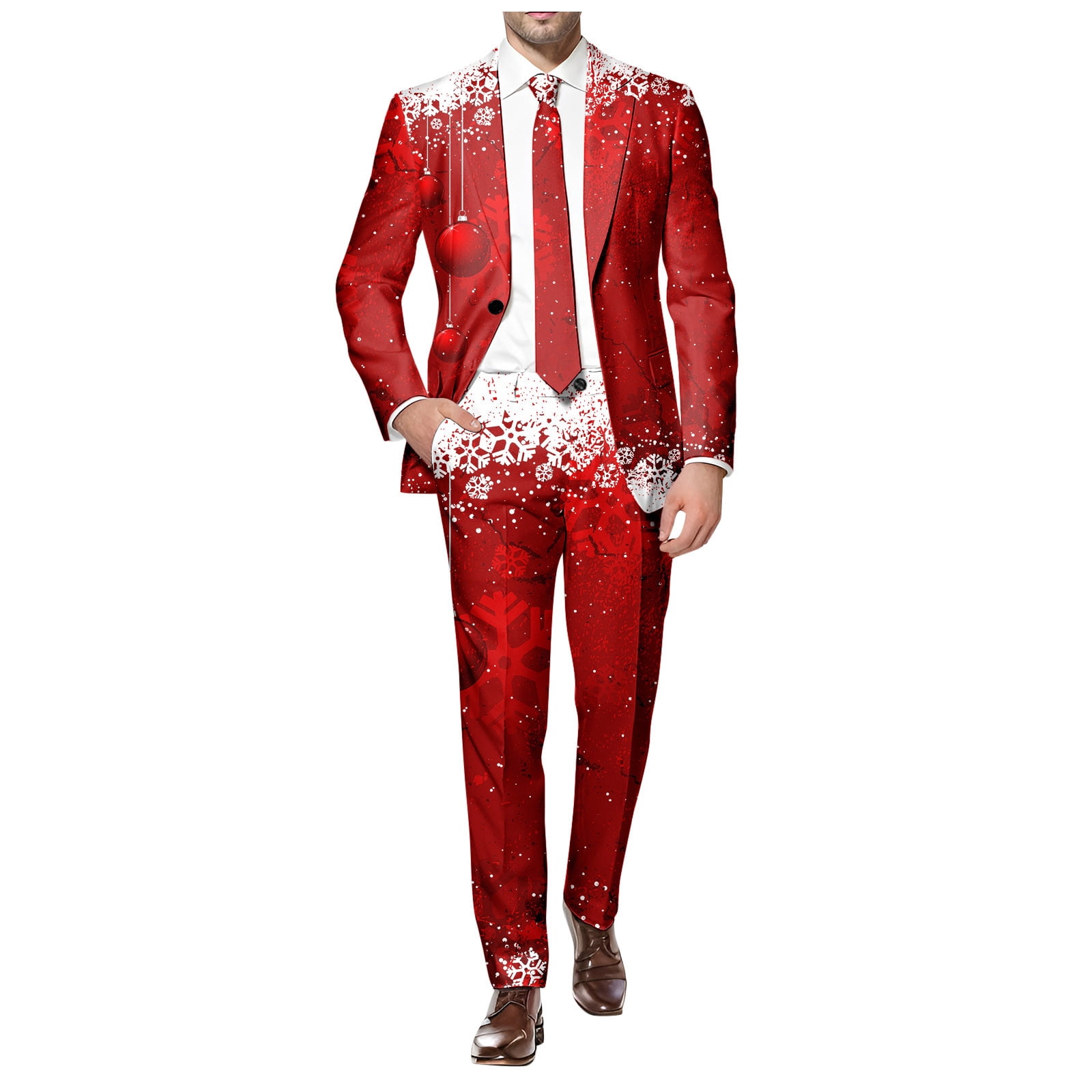 CONZONE Mens Suit Casual Men's Blazer Suit Solid Color Buttons Dress ...