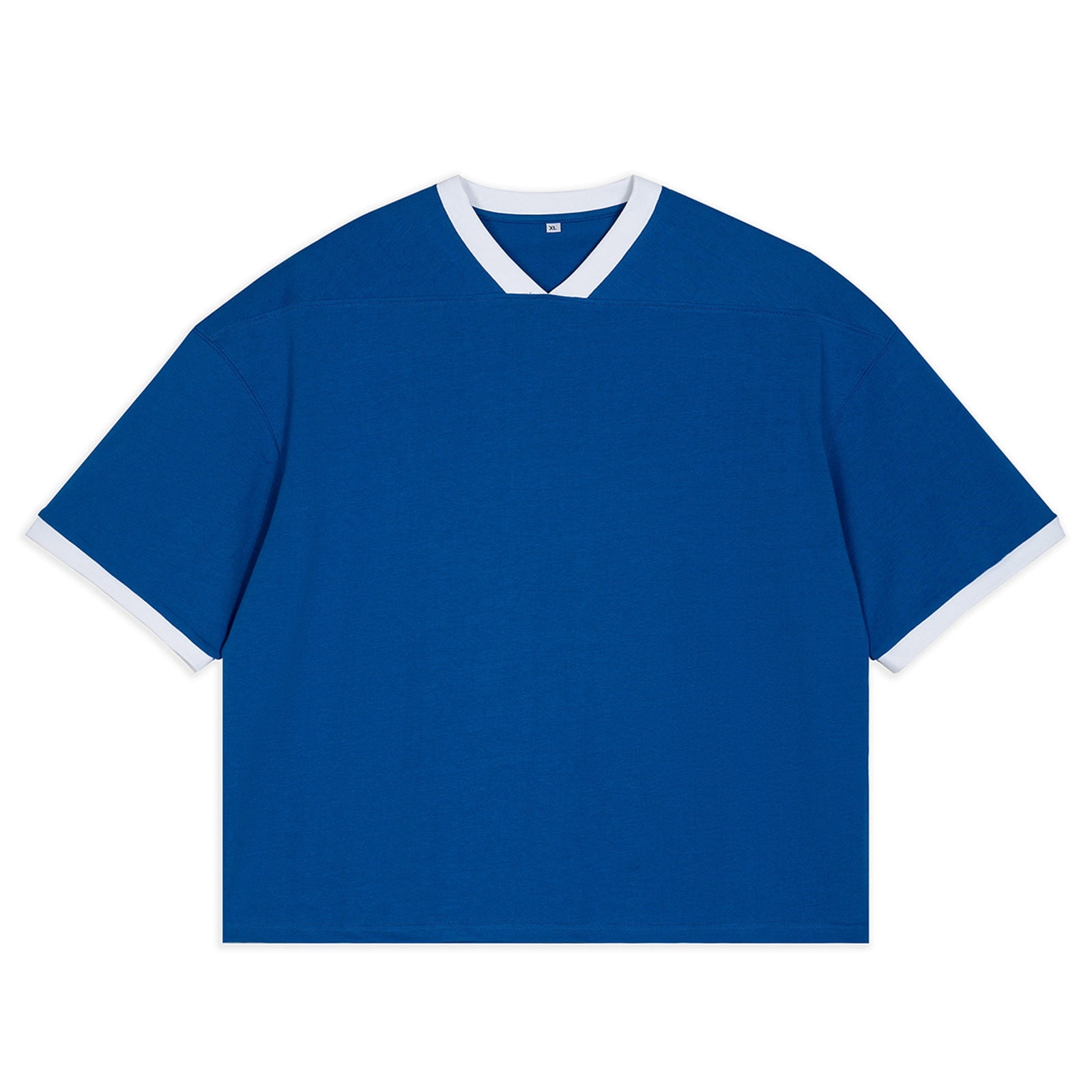 CONZONE Mens Summer T-Shirt For Everyday Wear Color Block Short Sleeve ...