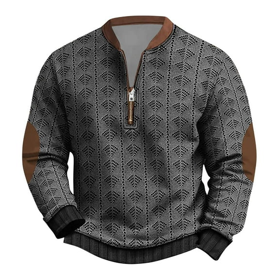 CONZONE Mens Sweatshirts Crewneck Sweatshirt for Men Casual Graphic ...