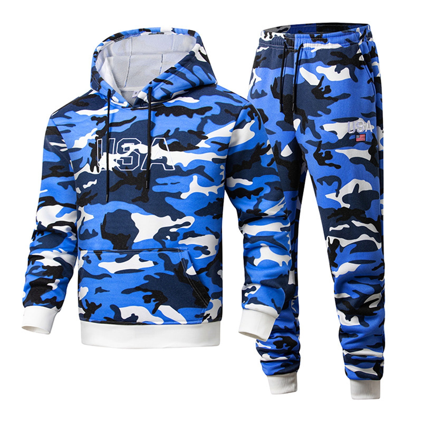 CONZONE Mens Sweatsuit 2 Piece Sets Casual Men's Jogging Tracksuit Set ...