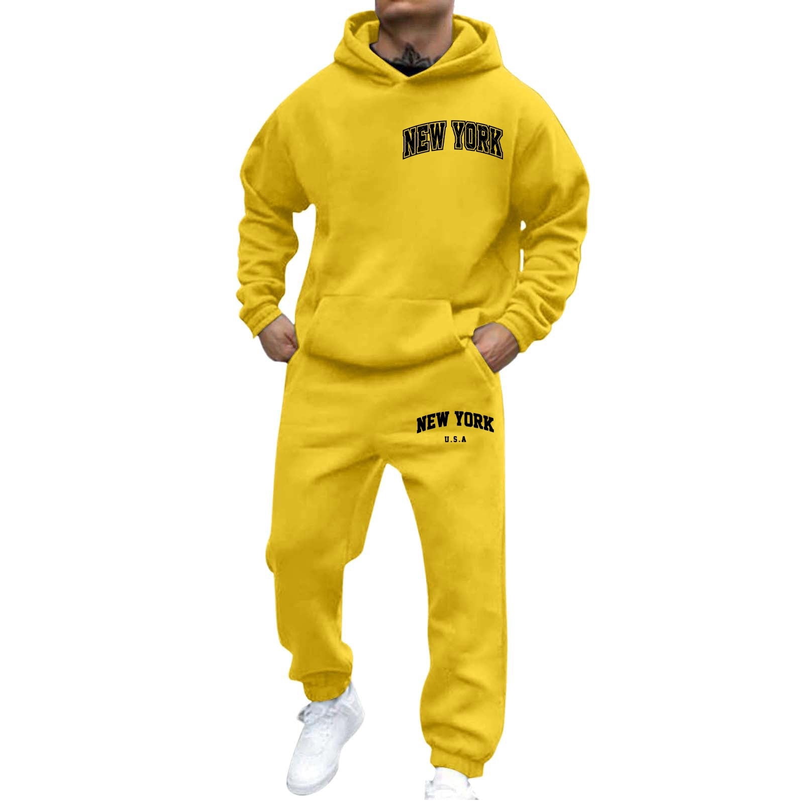 CONZONE Mens Sweatsuit 2 Piece Sets Casual Men's Jogging Tracksuit Set ...