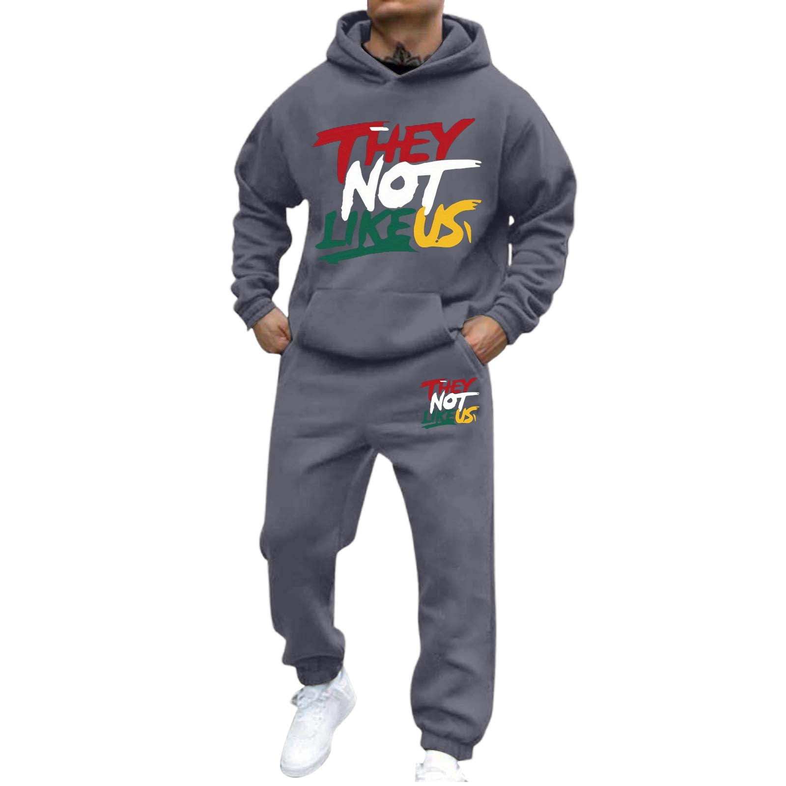 CONZONE Mens Sweatsuit 2 Piece Sets Casual Men's Jogging Tracksuit Set ...
