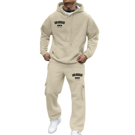 CONZONE Mens Sweatsuit 2 Piece Sets Casual Men's Jogging Tracksuit Set ...