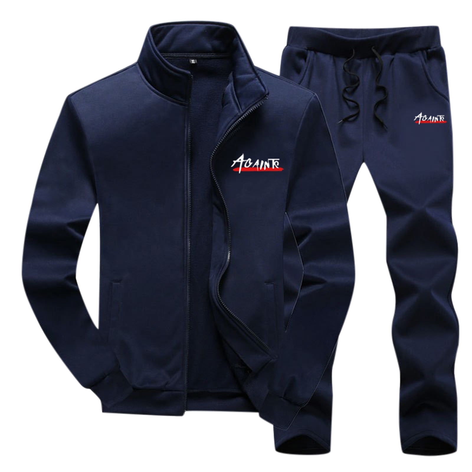 CONZONE Mens Sweatsuit 2 Piece Sets Casual Men's Jogging Tracksuit Set ...