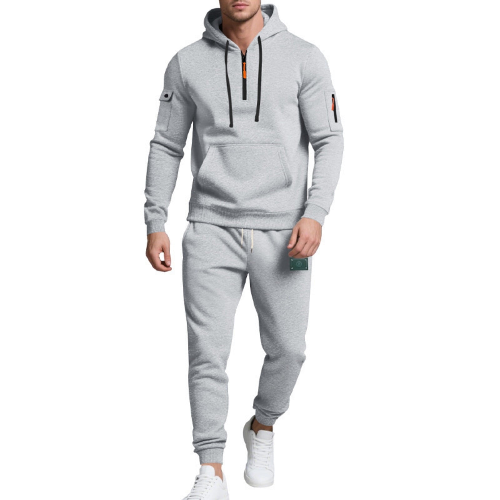 CONZONE Mens Sweatsuit 2 Piece Sets Casual Men's Jogging Tracksuit Set ...