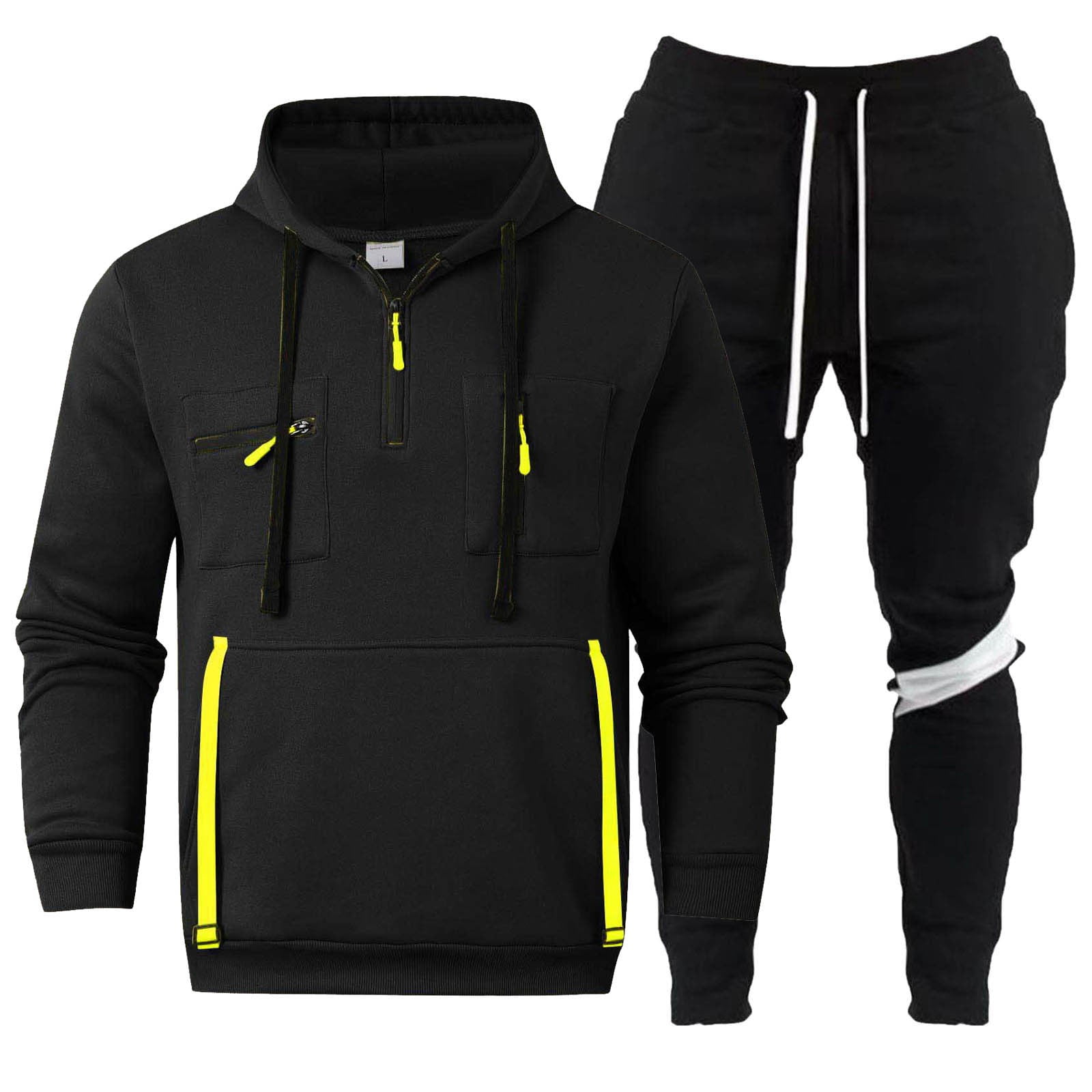 CONZONE Mens Sweatsuit 2 Piece Sets Casual Men's Jogging Tracksuit Set ...