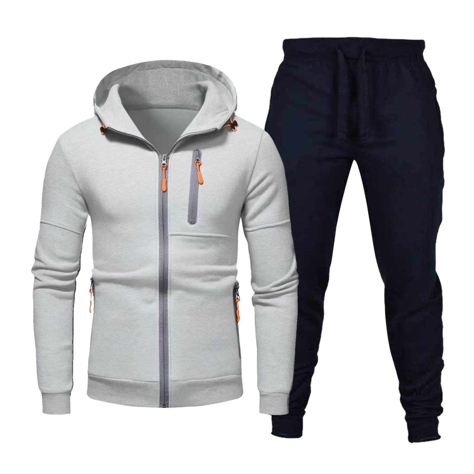 CONZONE Mens Sweatsuit 2 Piece Sets Casual Men's Jogging Tracksuit Set ...