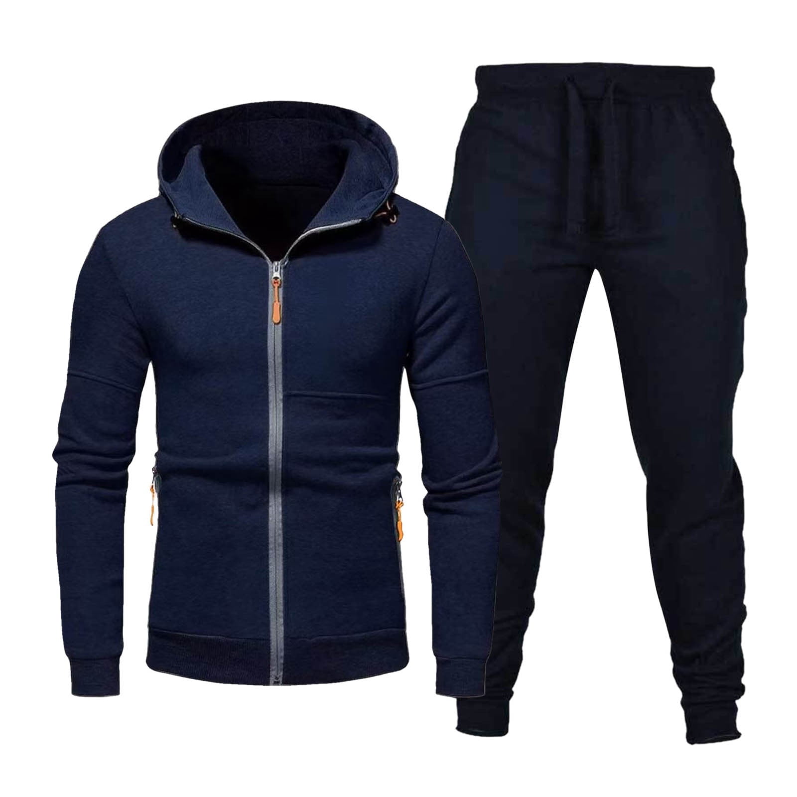 CONZONE Mens Sweatsuit 2 Piece Sets Casual Men's Jogging Tracksuit Set ...