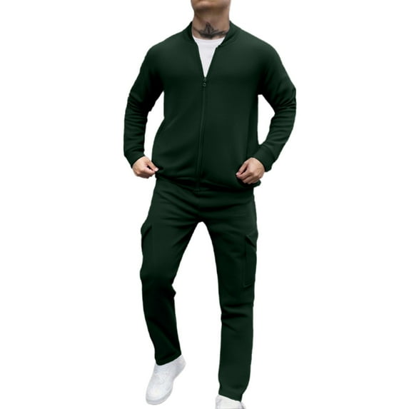 CONZONE Mens Sweatsuit 2 Piece Sets Casual Men's Jogging Tracksuit Set ...