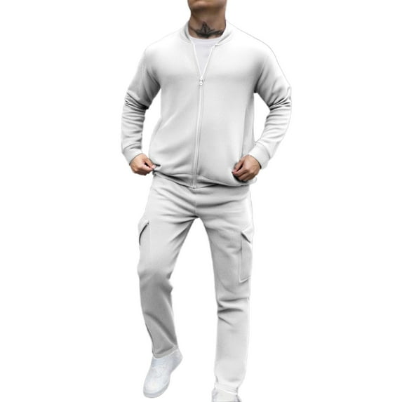 CONZONE Mens Sweatsuit 2 Piece Sets Casual Men's Jogging Tracksuit Set ...