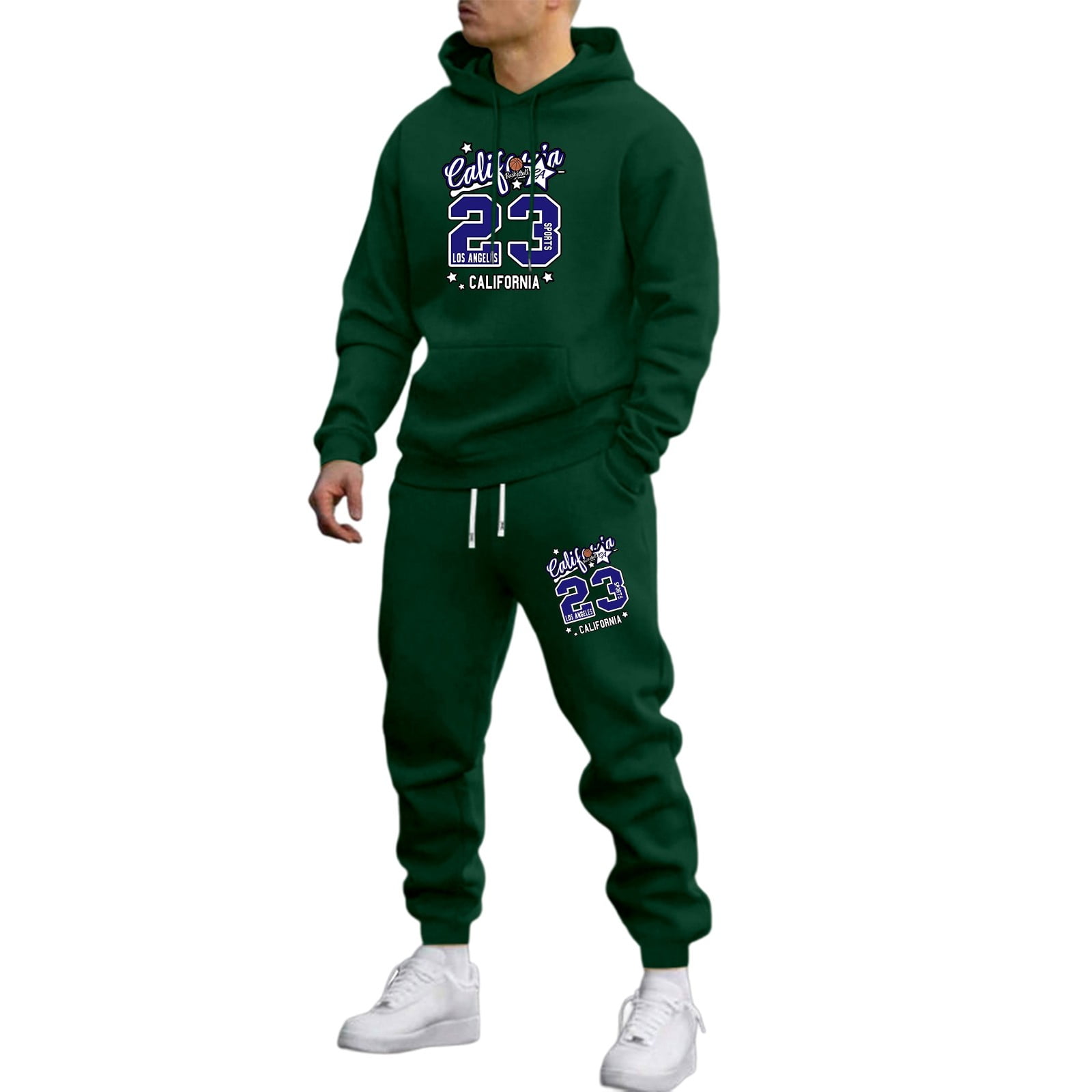 CONZONE Mens Sweatsuit 2 Piece Sets Mens Jogging Tracksuit Set Number ...