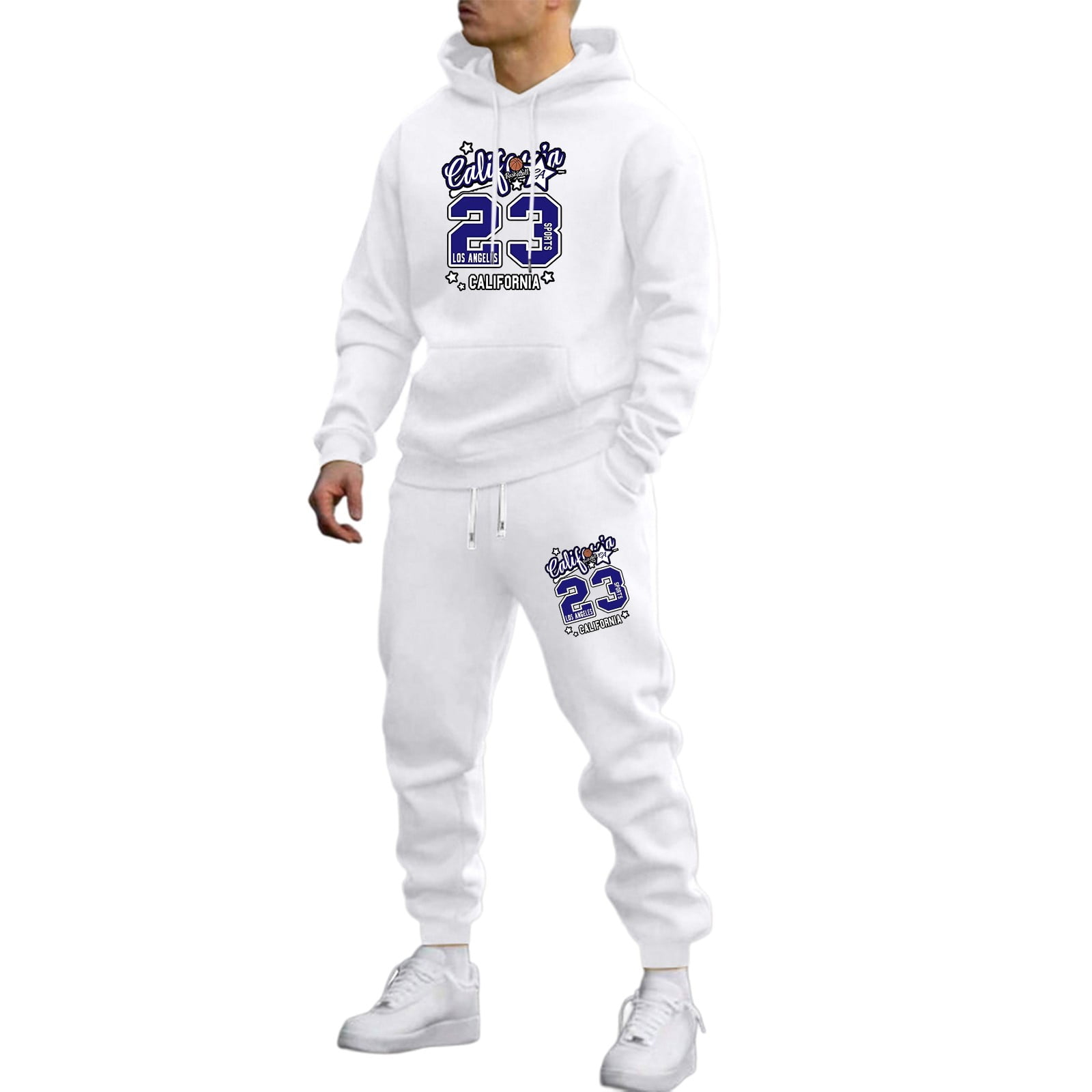 CONZONE Mens Sweatsuit 2 Piece Sets Mens Jogging Tracksuit Set Number ...