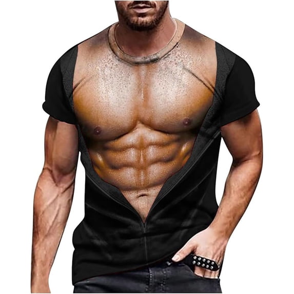 CONZONE Mens Tshirts Short Sleeve Fitness T-Shirts for Men Crew Neck ...